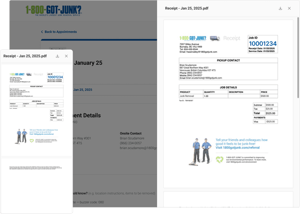 Receipts and invoices all in one place