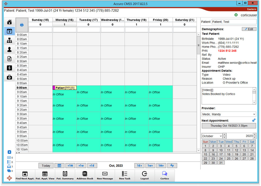 Practice Management Software for Accuro EMR | Cortico Health