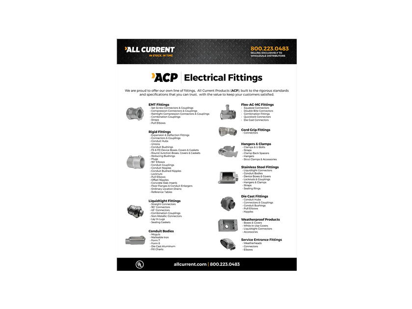 ACP Grounding Electrical Fittings | All Current