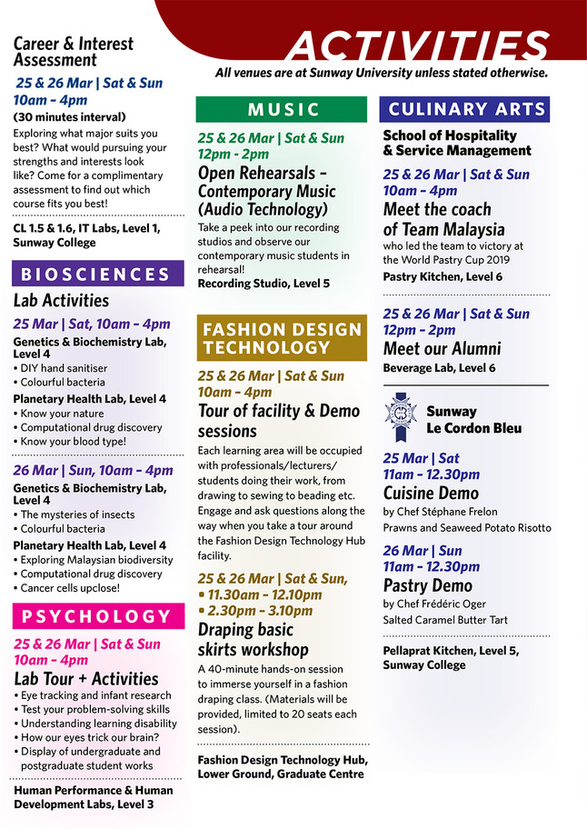 Further your studies with Sunway Education!