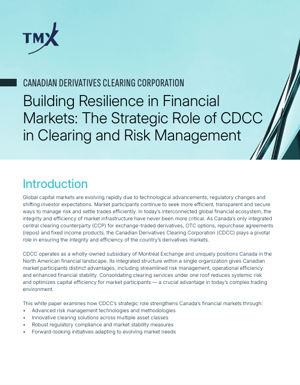 Canadian Derivatives Clearing Corporation - CDCC Overview