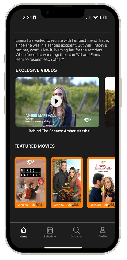 Download the FREE My UPtv app for iOS and Android