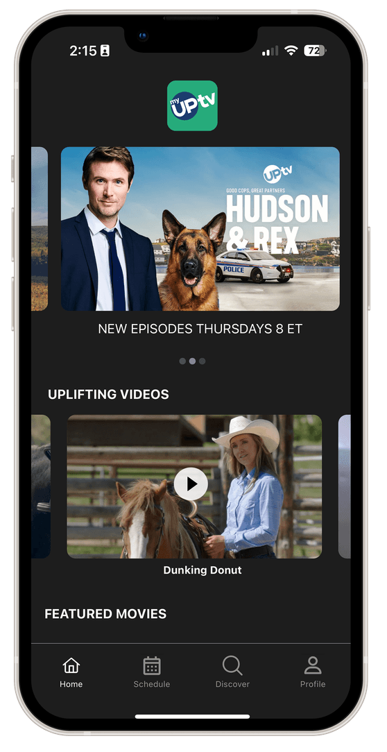 Download the FREE My UPtv app for iOS and Android