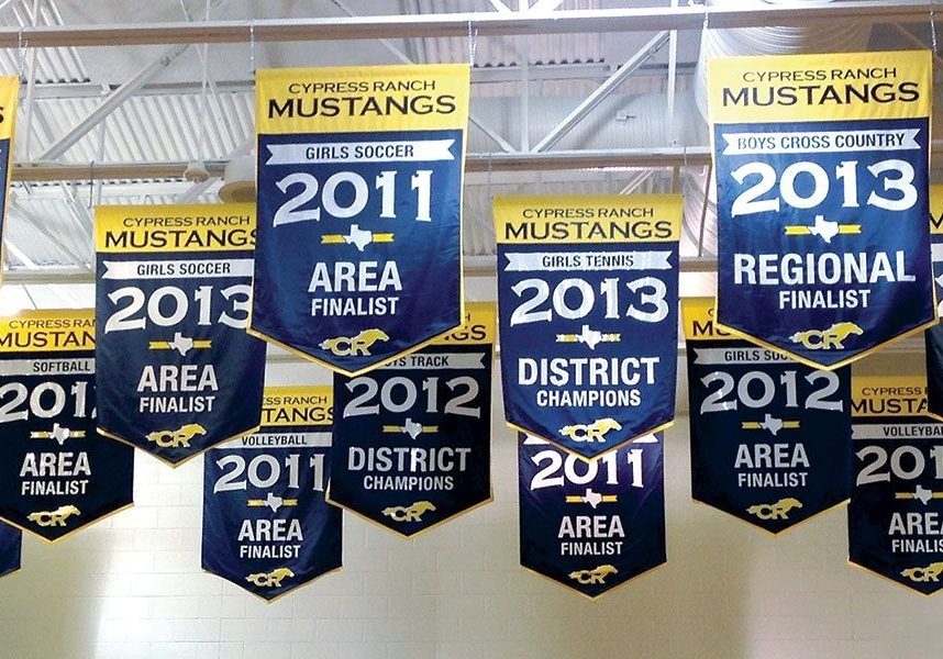 These banners are a great way to showcase team and individual athlete ...