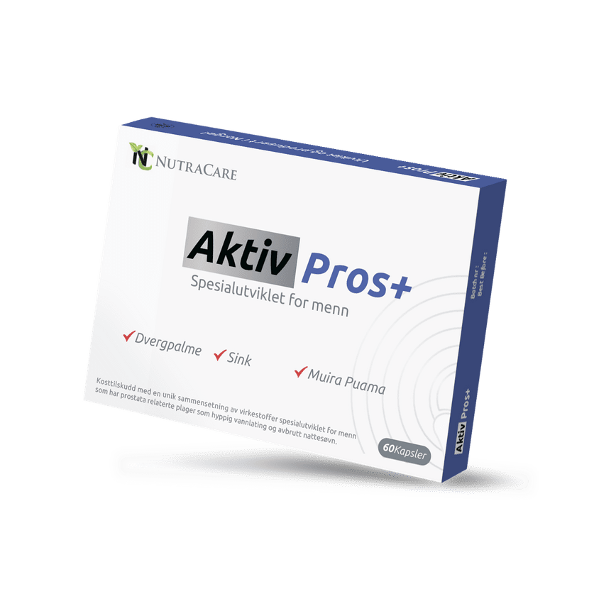 Aktiv Pros+ opprettholder naturlige testosteronnivåer i blodet