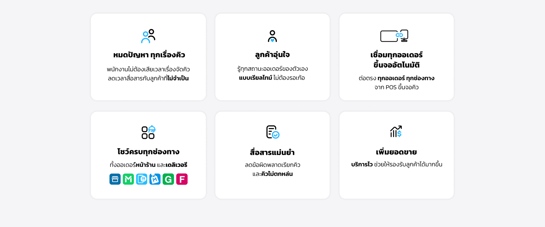 แบบฟอร์มลงทะเบียน Wongnai FoodStory POS Queue Display ระบบจัดการคิวและออเดอร์