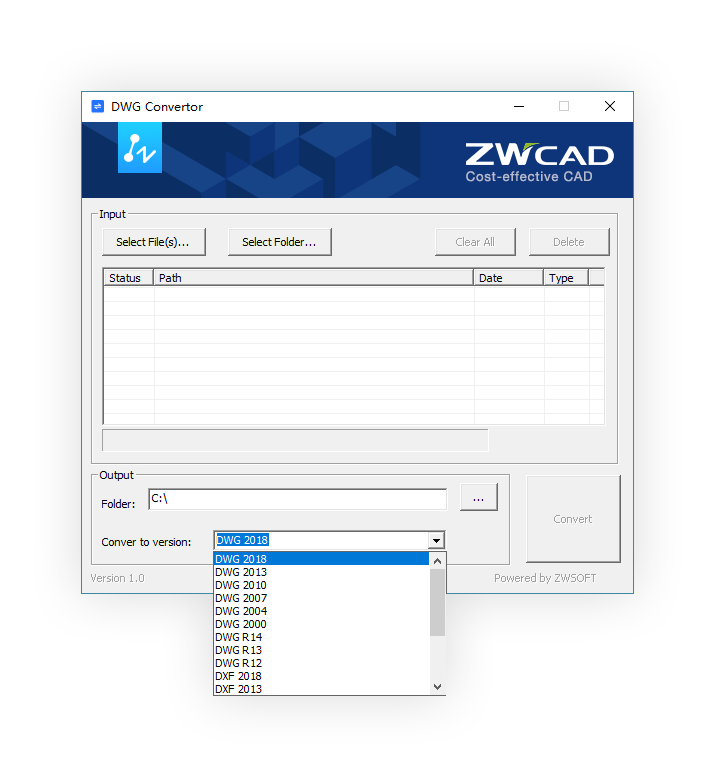 ZWCAD DWG Converter | ZWSOFT