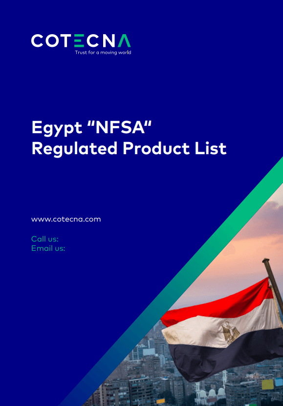 Get the Egypt NFSA Regulated Product List