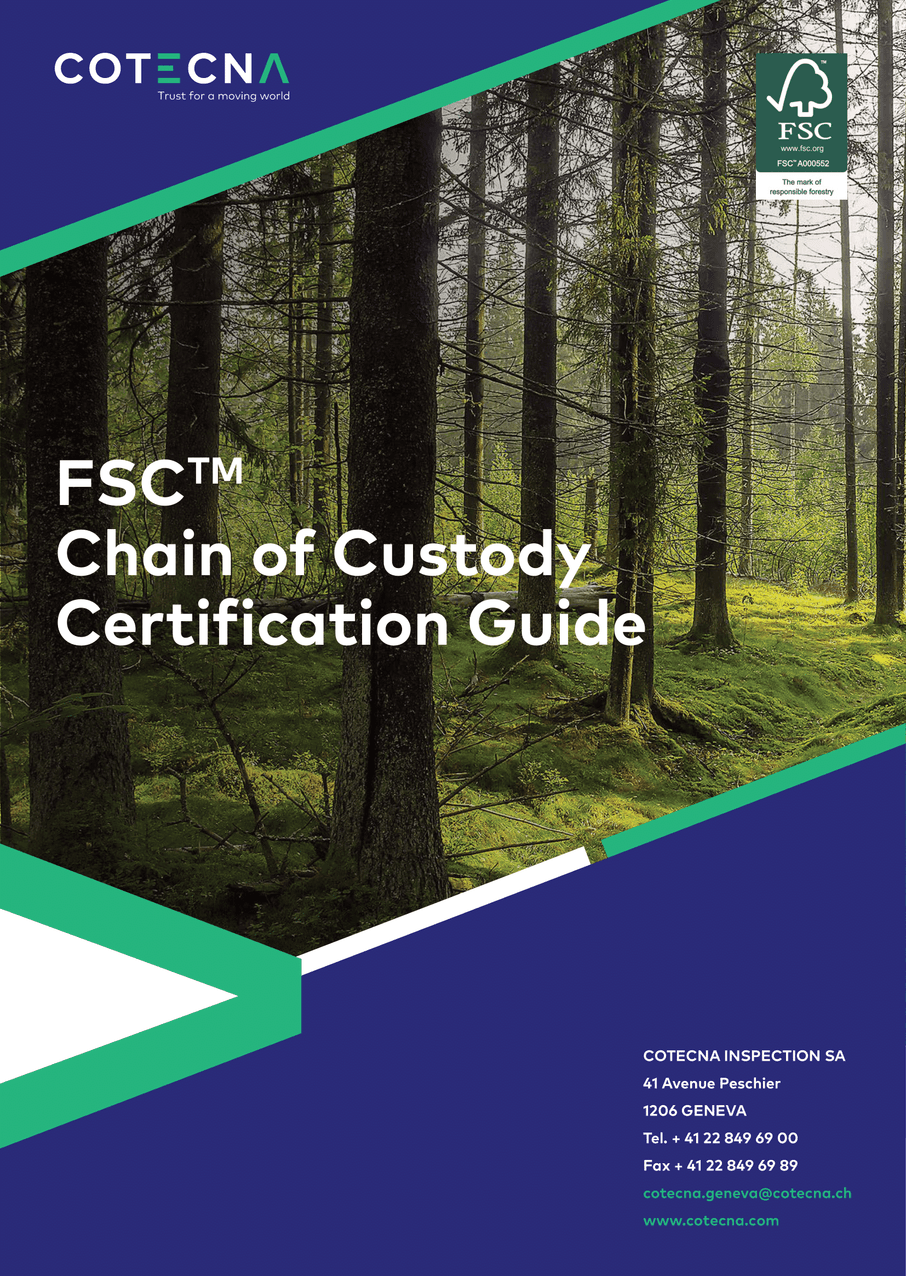 Fsc Chain Of Custody Certification Guide | Cotecna
