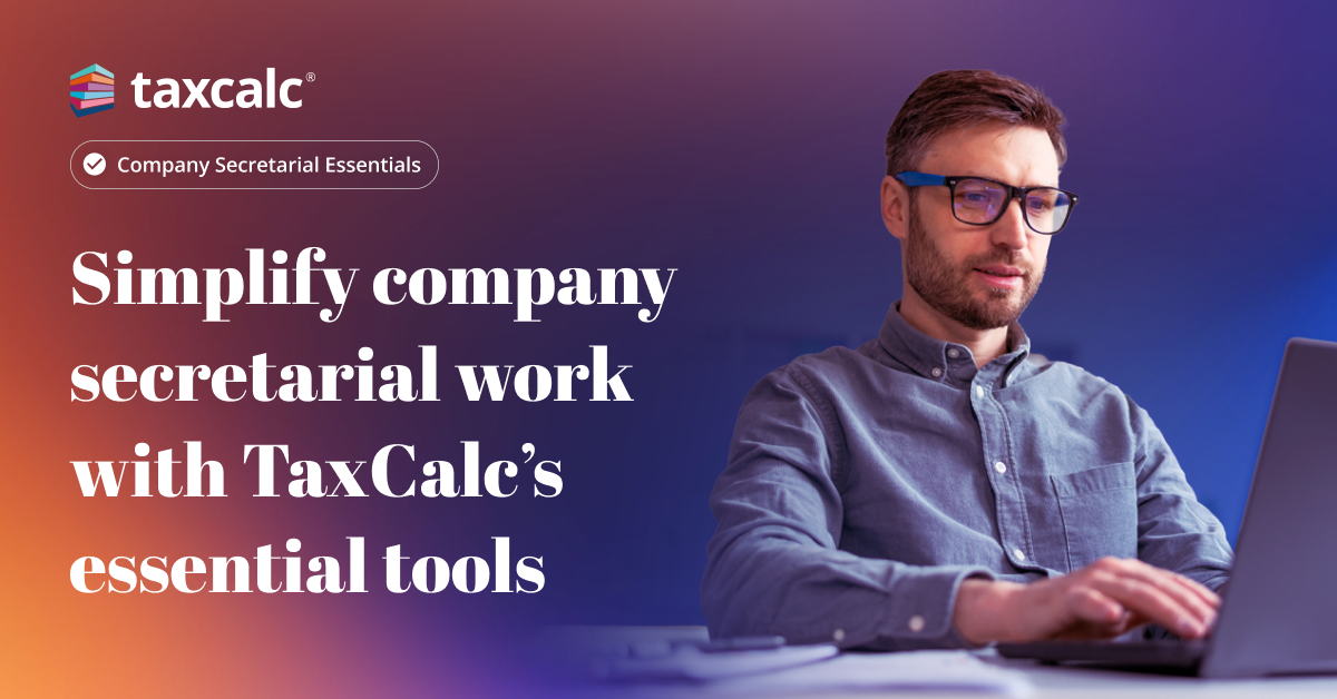 Company Secretarial Essentials - TaxCalc