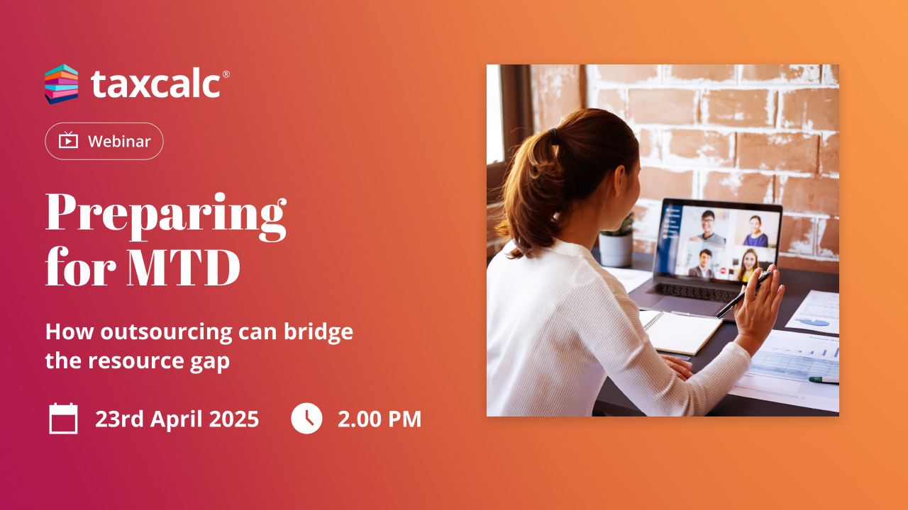 Webinar: Preparing for MTD - How outsourcing can bridge the resource gap
