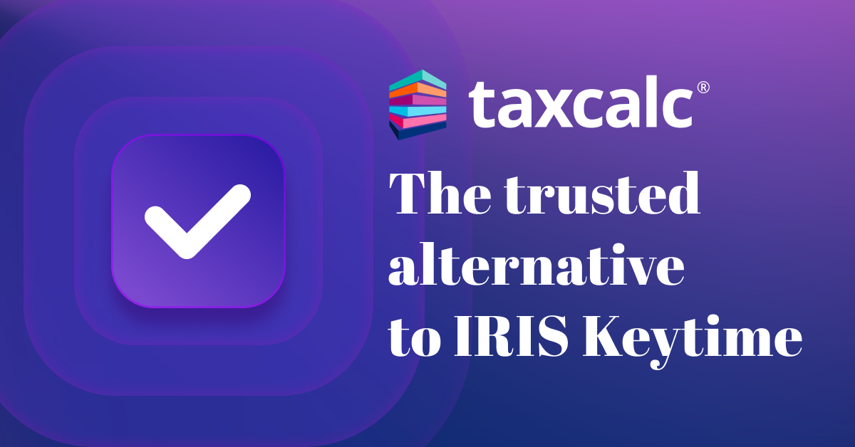TaxCalc - the trusted alternative Accountancy software to IRIS Keytime