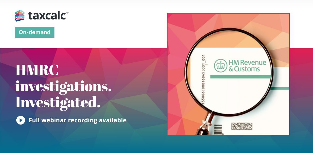 Webinar: HMRC investigations, Investigated.