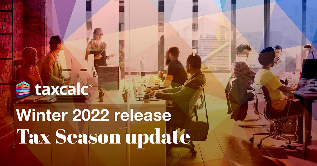 What's new in TaxCalc - TaxCalc