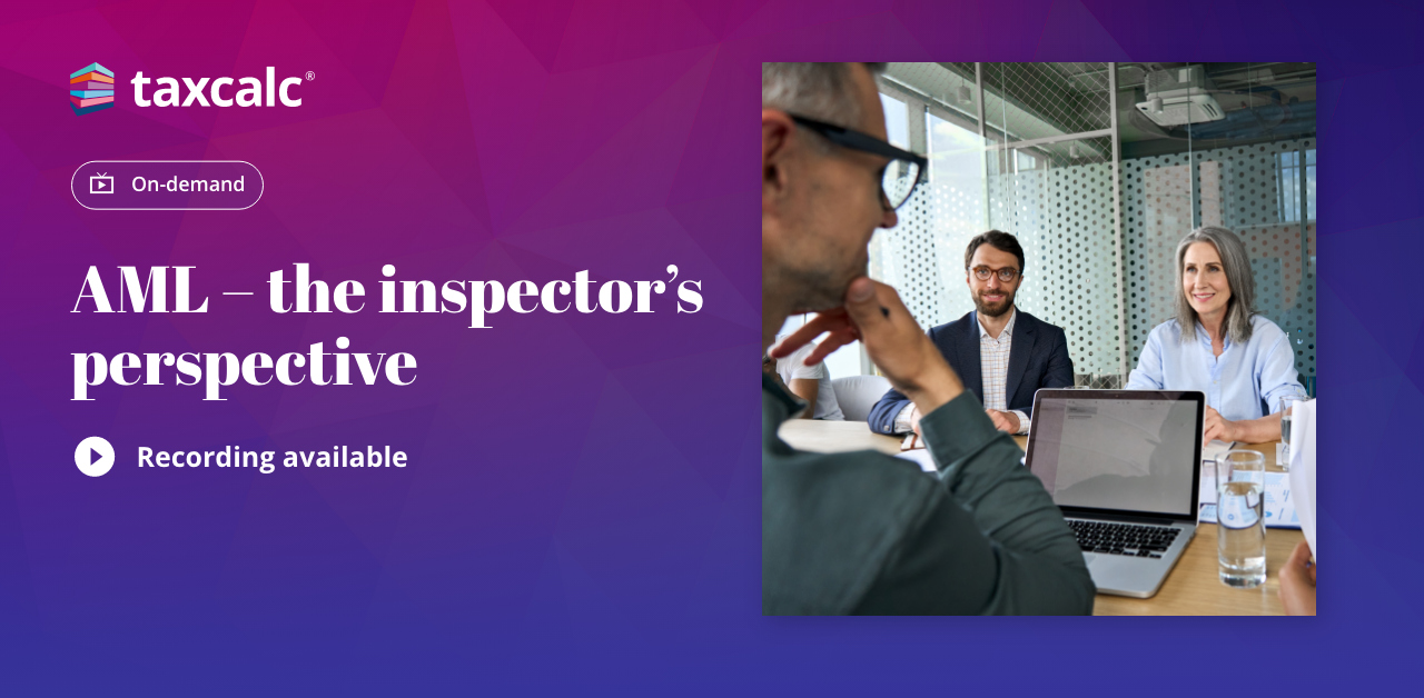 Webinar: AML – the Inspector’s perspective