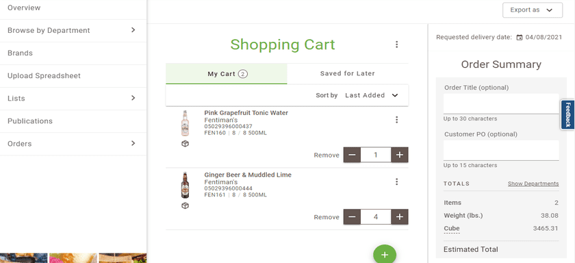 I am a big fan! myUNFI makes my ordering process with UNFI a breeze.