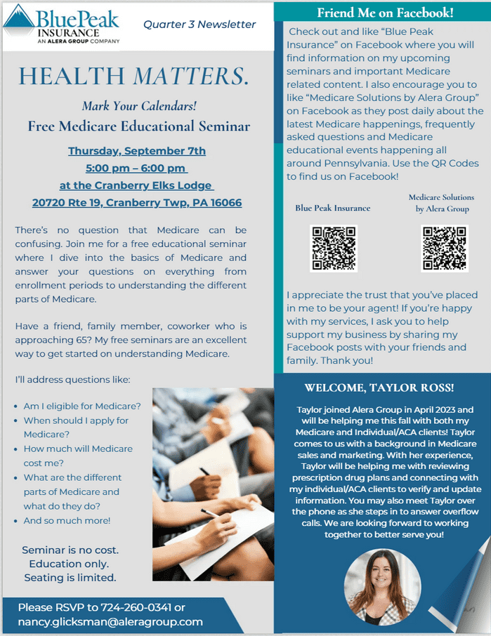 Quarter 3 Newsletter