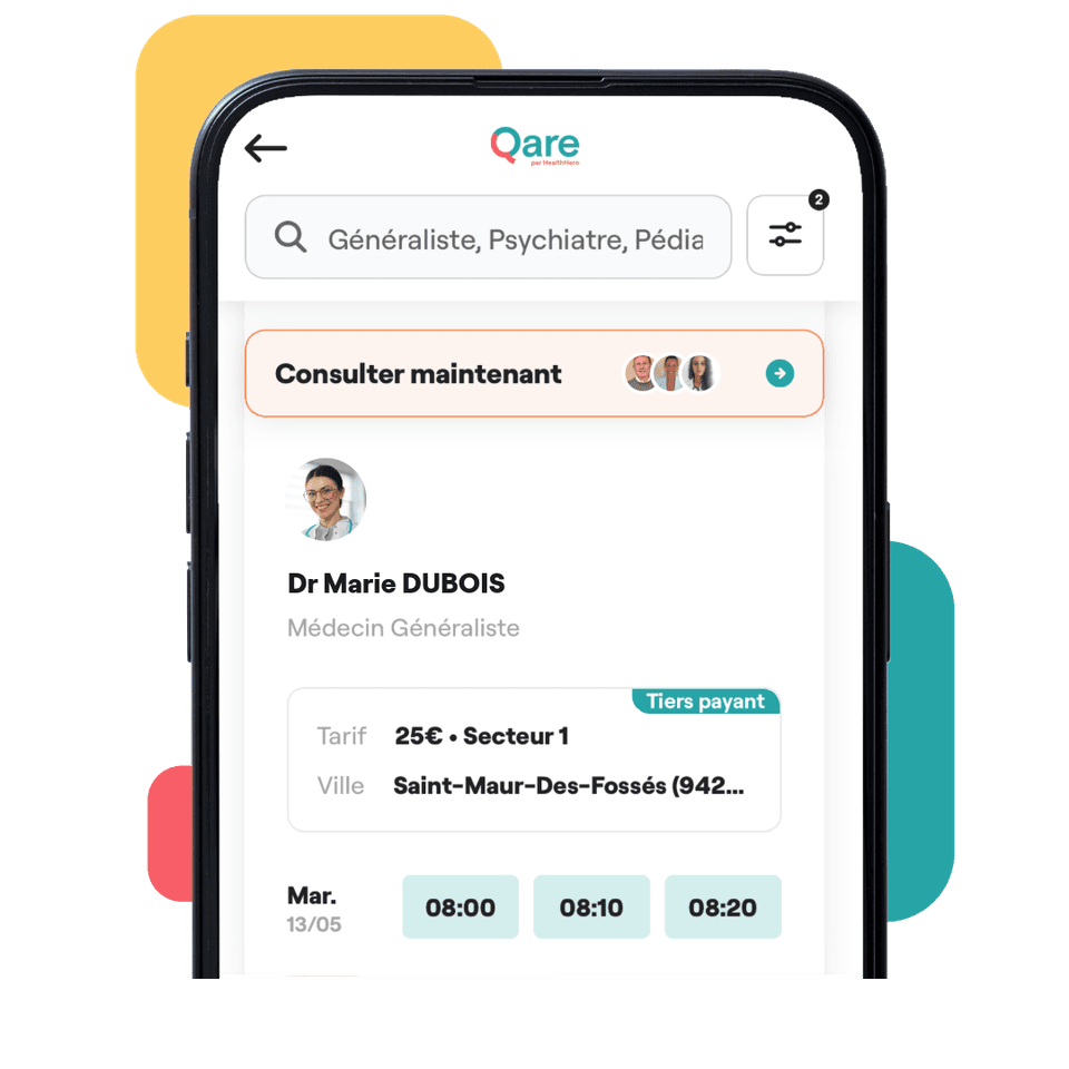Qare - Téléconsultation Medecin en Ligne 7j/7