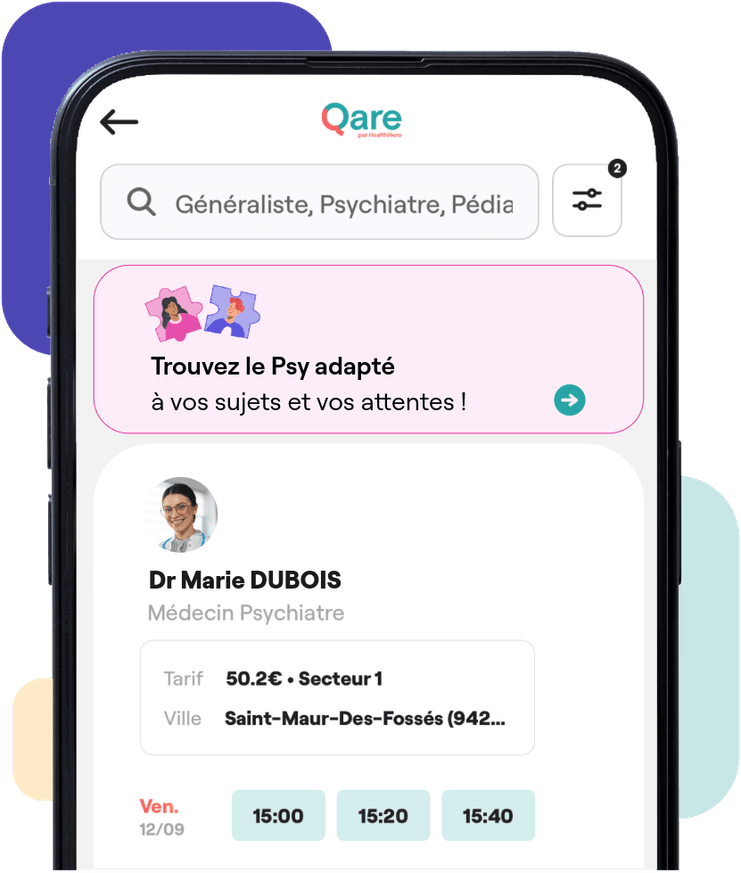 Qare - Téléconsultation Psychiatre en Ligne 7j/7