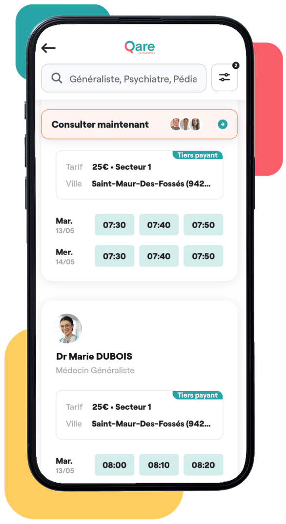 Qare - Téléconsultation Medecin en Ligne 7j/7