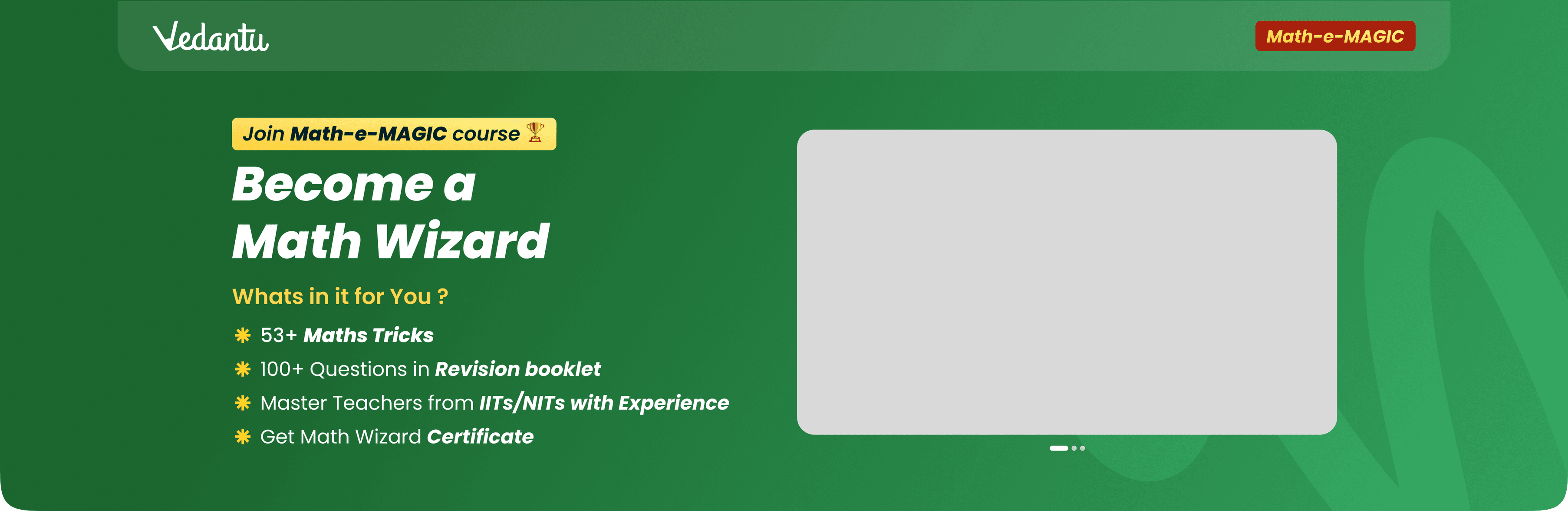 Math-e-Magic | Boost Math Skills with Vedic & Olympiad Training - Vedantu