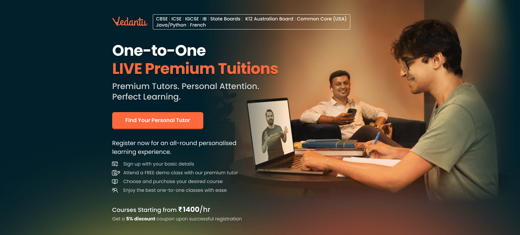 Vedantu One to One Live Private Tuition