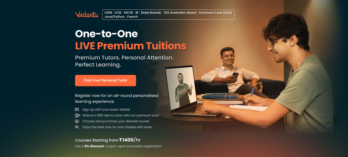 Vedantu One to One Live Private Tuition