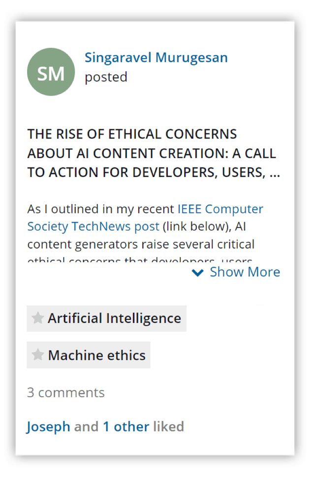 Artificial Intelligence Community Spotlight | IEEE Collabratec