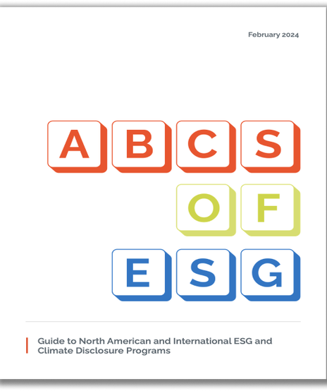 Access your FREE guide to ESG and climate disclosure programs here