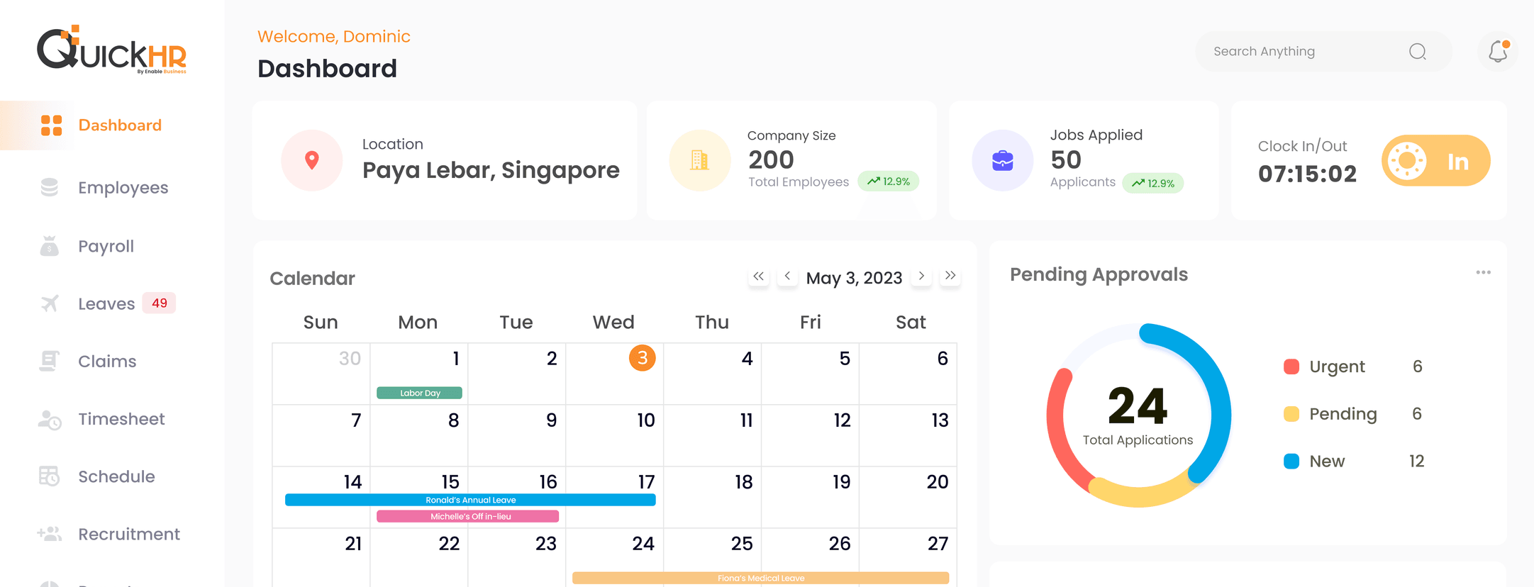 Award-Winning HR Software Singapore - Book a Demo | QuickHR