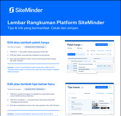 SiteMinder. Take your hotel to the next level.