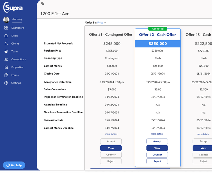 Supra Transaction Management