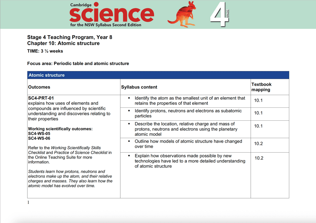Cambridge Science for the NSW Syllabus Stages 4&5 Second Edition