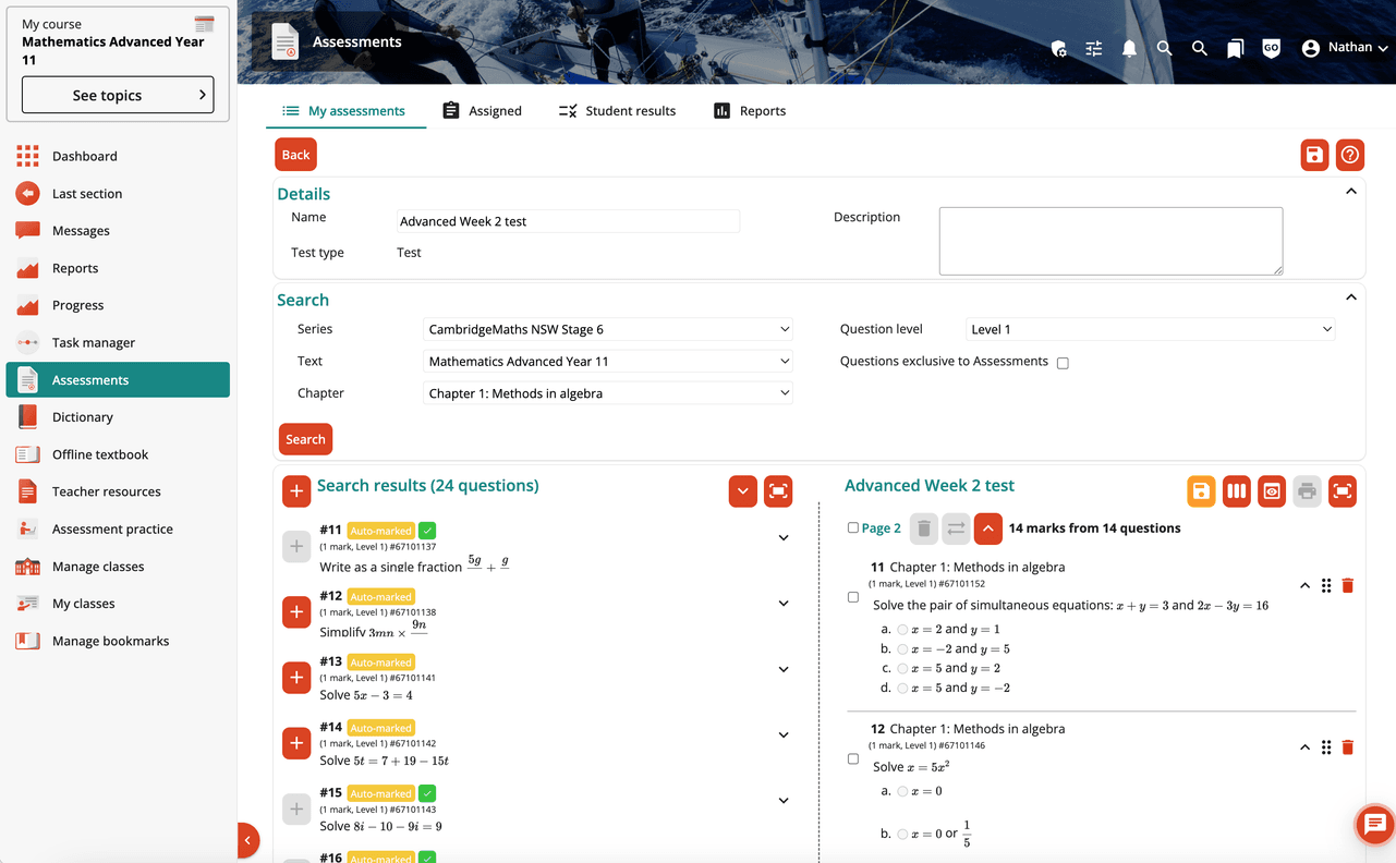 CambridgeMATHS Stage 6 Second Edition