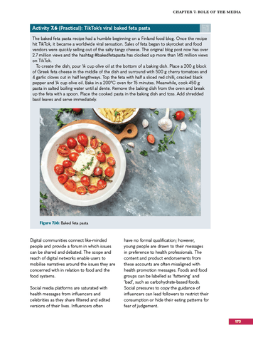 Food for VCE: Food Studies