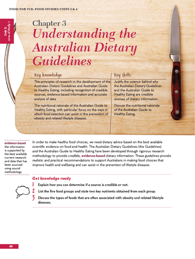 Food for VCE: Food Studies