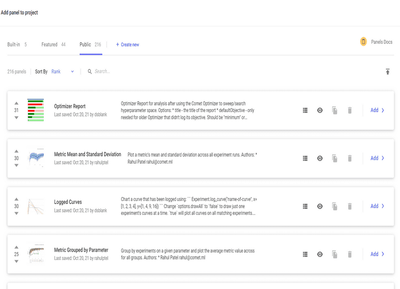 Comet's Innovative ML Products