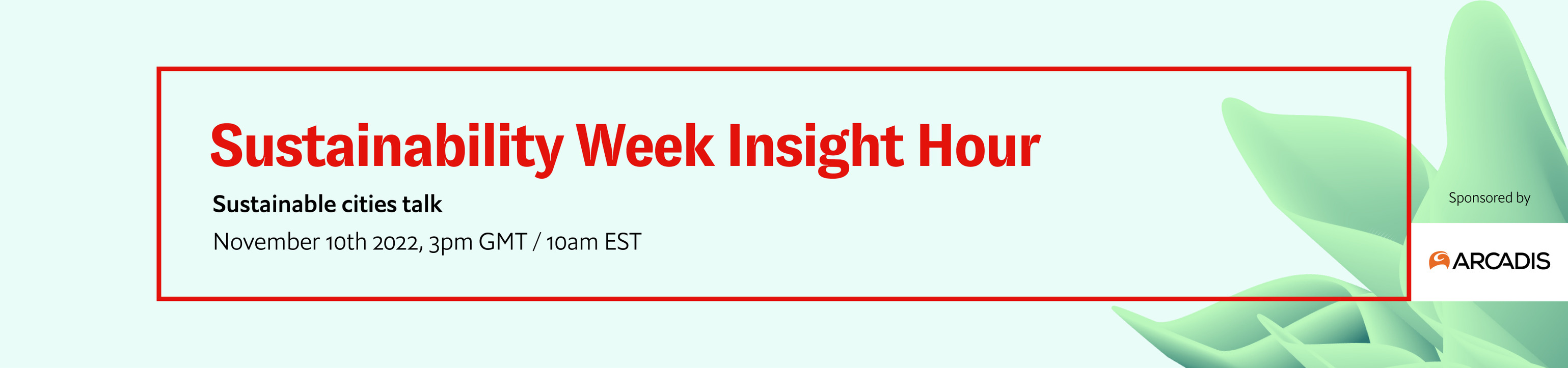 Sustainability Week Insight Hour: Sustainable cities talk