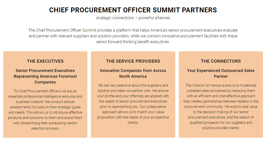 Chief Procurement Officer Summit