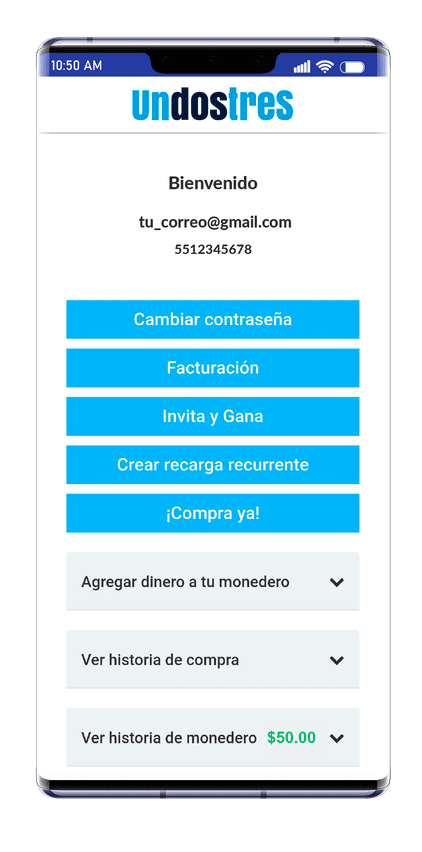 Recargas | UnDosTres FAQ