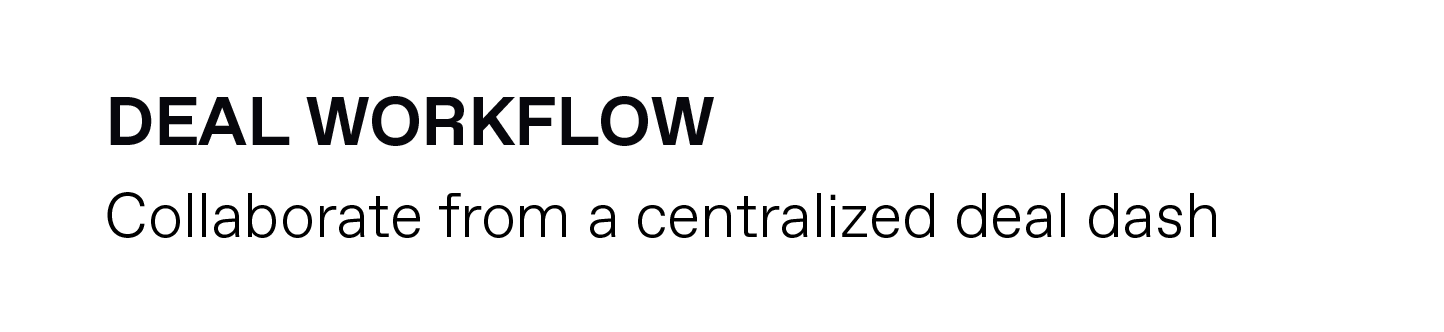 Modern Deal Solutions for Modern Dealmakers