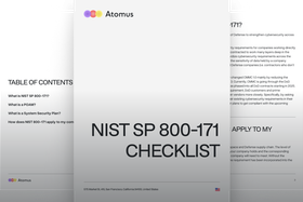 FREE NIST 800-171 Compliance Checklist