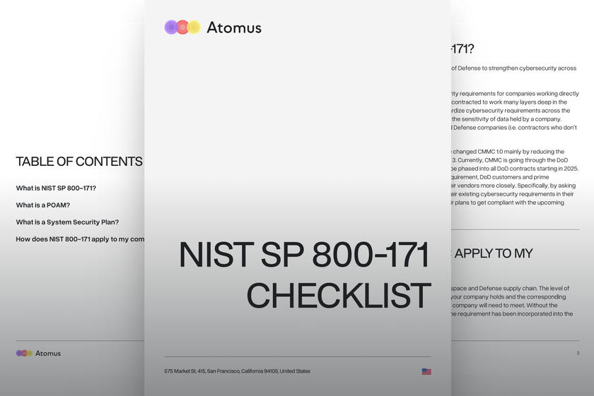 FREE NIST 800-171 Compliance Checklist