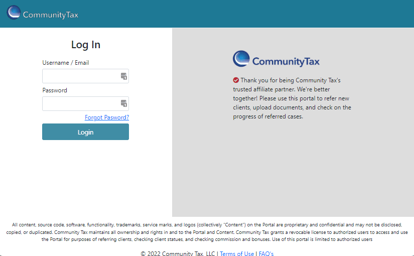 Referral Partner Program | Community Tax