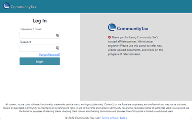 Referral Partner Program | Community Tax