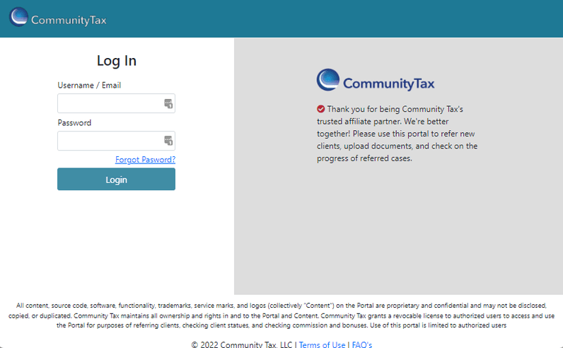 Referral Partner Program | Community Tax