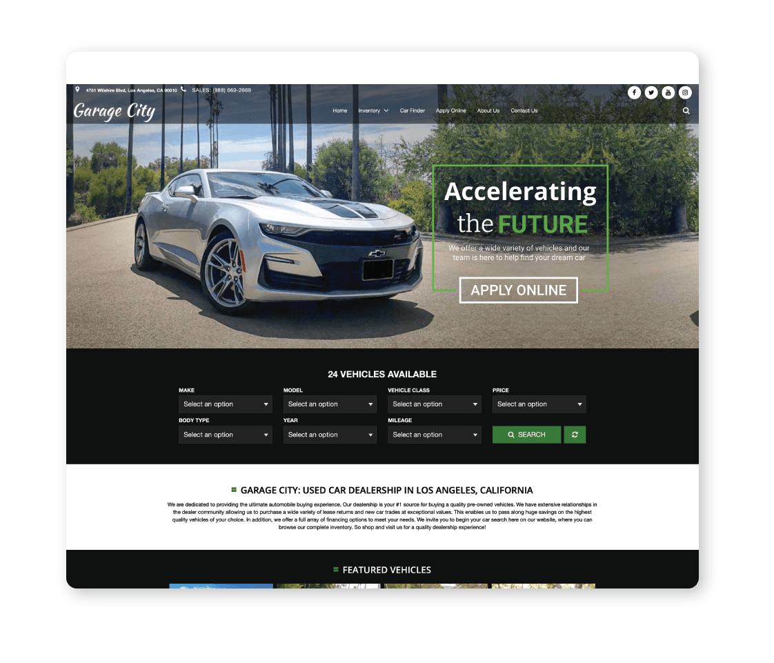 We create and maintain your custom website at no additional cost!