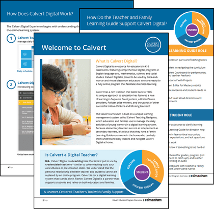 Calvert Learning | Getting Started