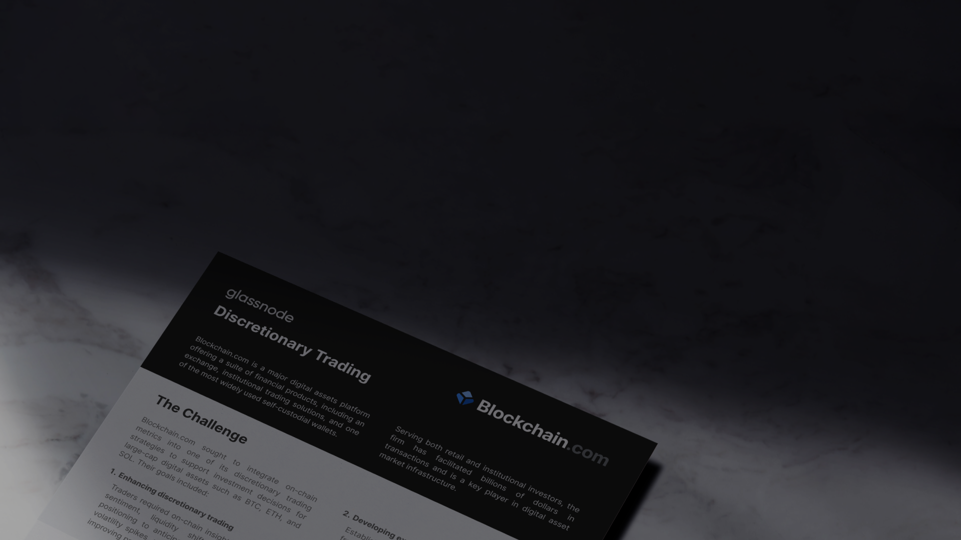 Glassnode for Discretionary Trading - Customer Story