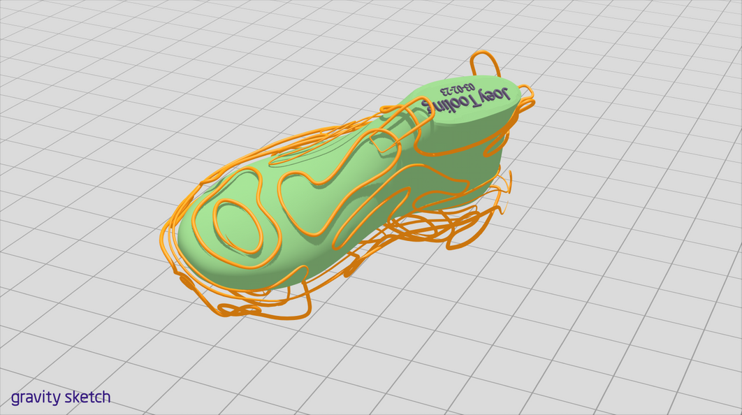 Khamis Studio x Gravity Sketch footwear workflow